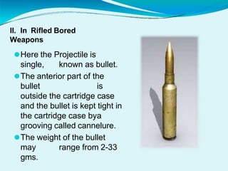 Shotgun and Rifle Cartridge's Ballistics | PPTX