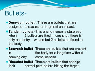 Shotgun and Rifle Cartridge's Ballistics | PPTX