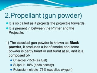 Shotgun and Rifle Cartridge's Ballistics | PPTX