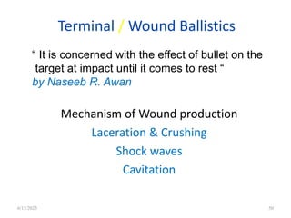 Firearm-Wounds.ppt | Arms & Ammunition | Sensitive Topics