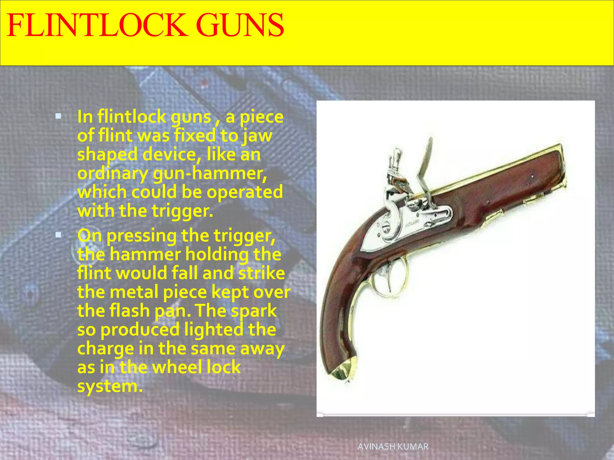 Firearm and its classification. | PPTX