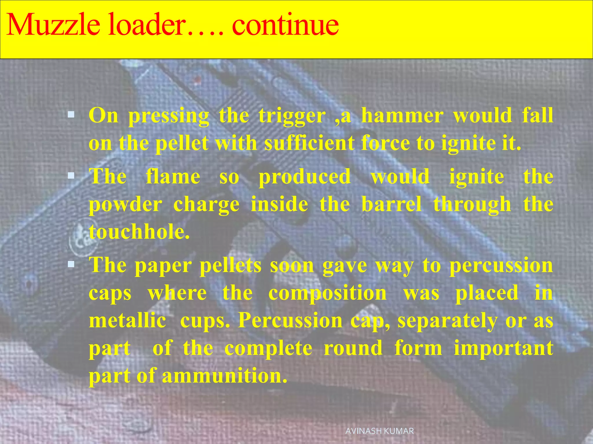 Firearm and its classification. | PPTX