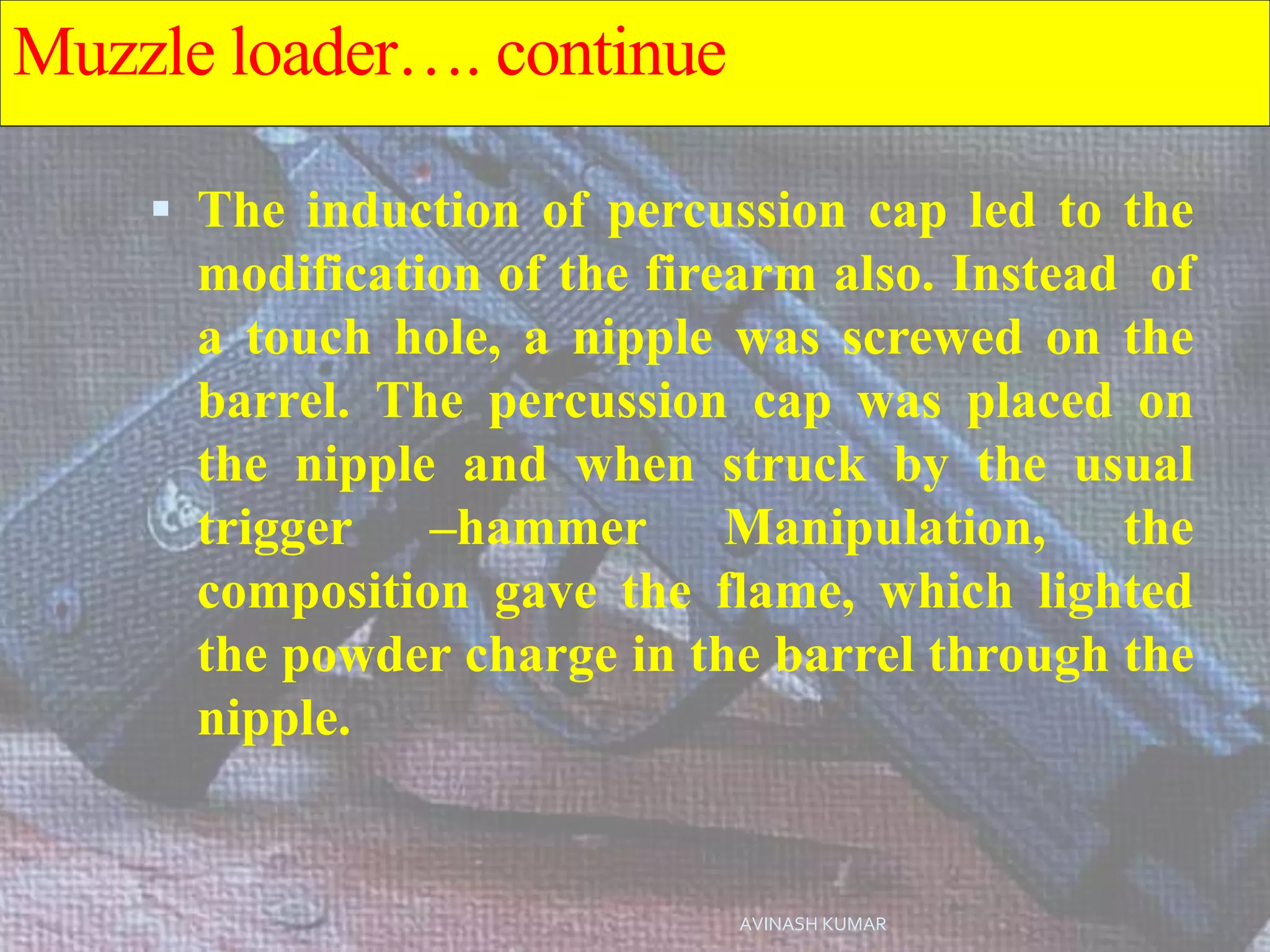 Firearm and its classification. | PPTX