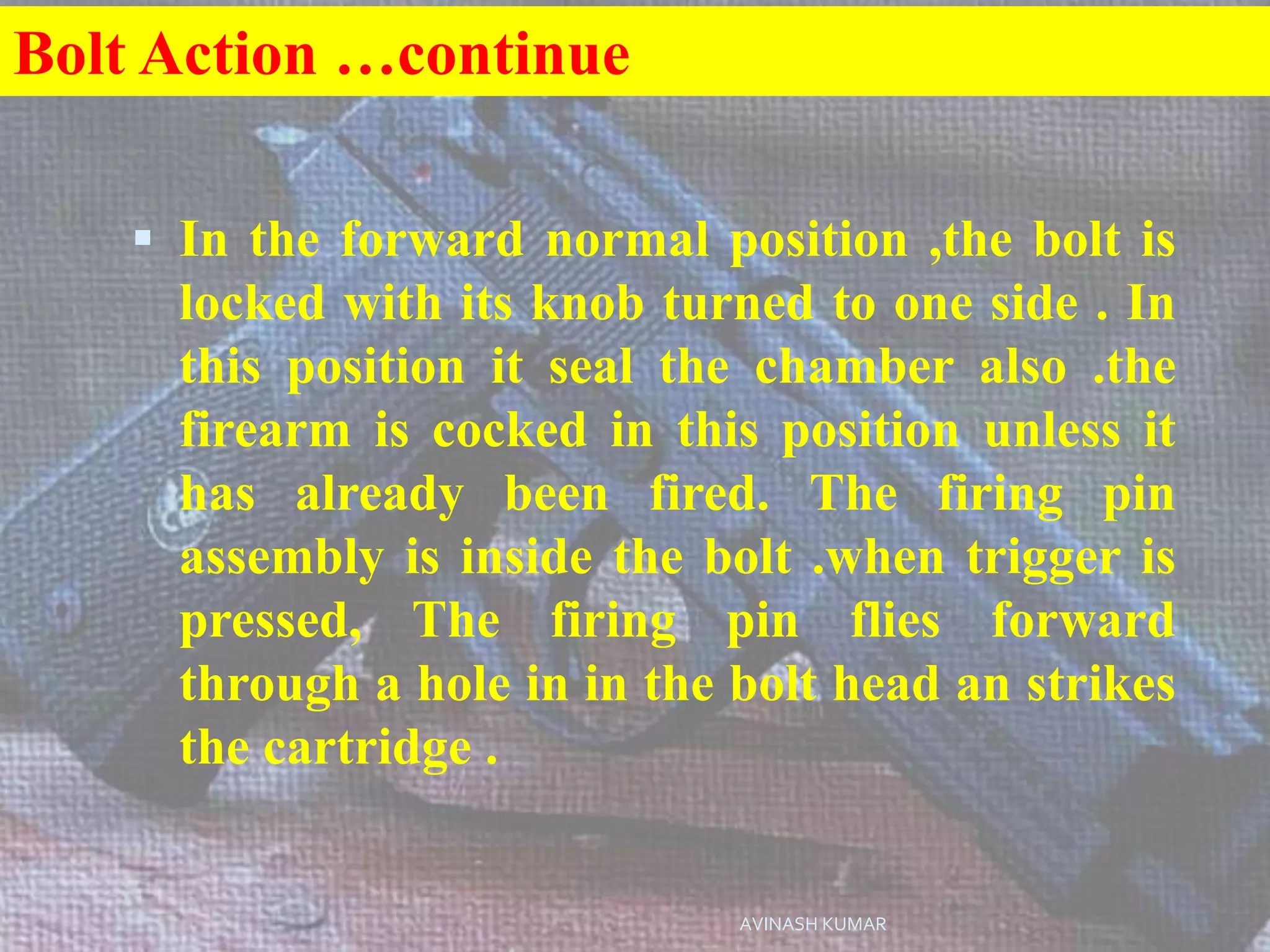 Firearm and its classification. | PPTX