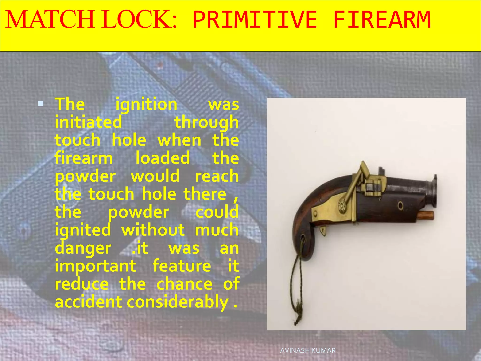 Firearm and its classification. | PPTX