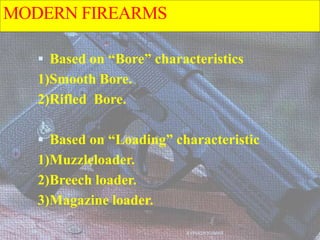 Firearm and its classification. | PPTX