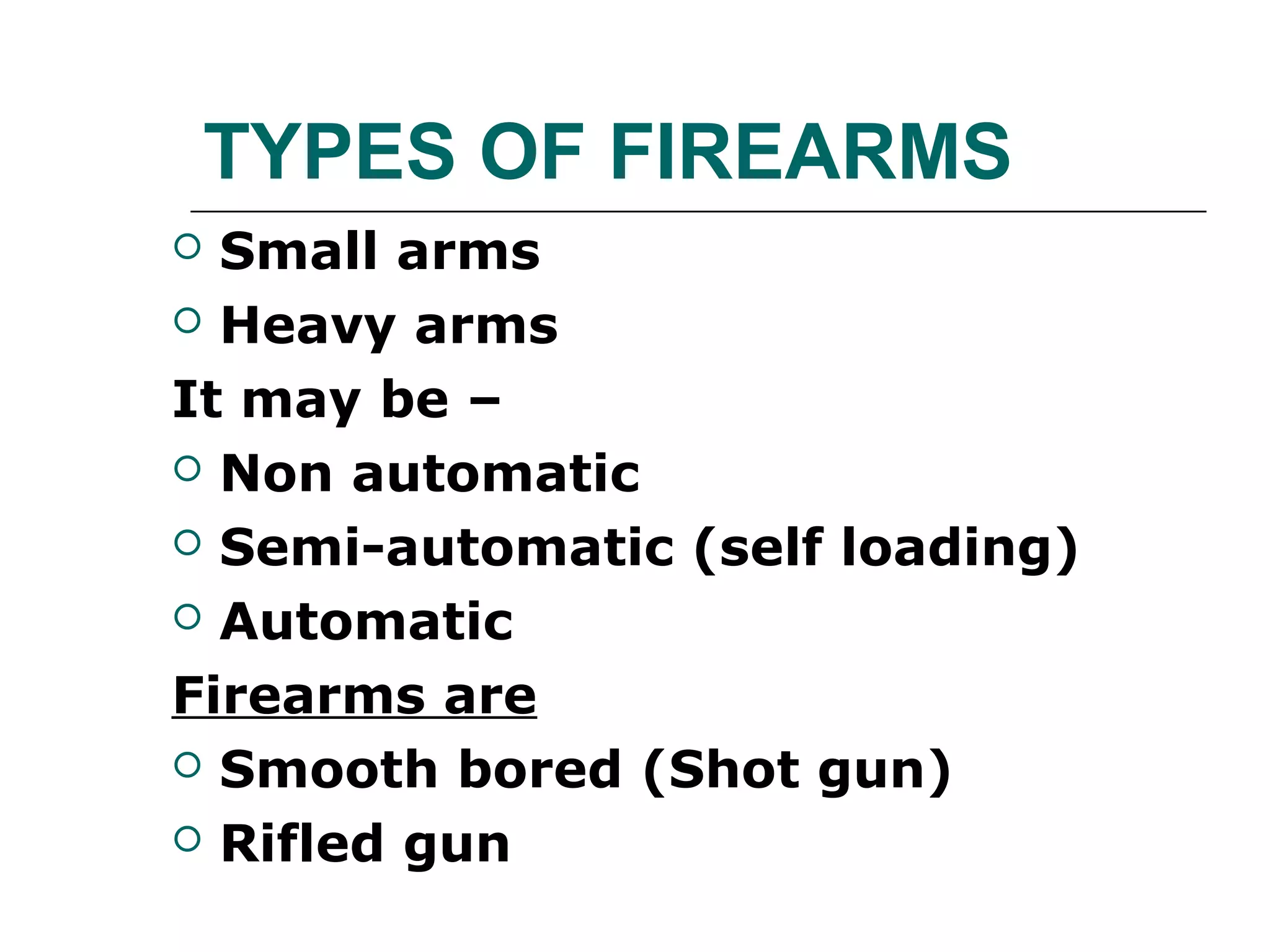 Fire arm injuries | PPT