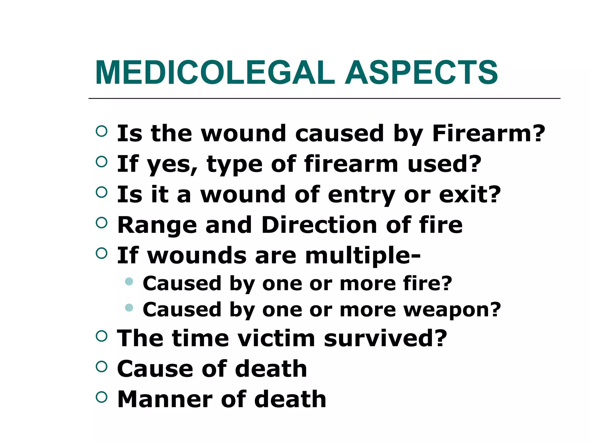 Fire arm injuries | PPT