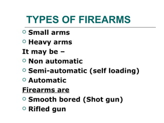 Fire arm injuries | PPT