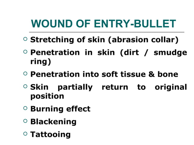 Fire arm injuries | PPT