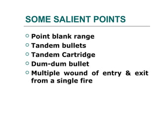 Fire arm injuries | PPT