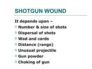 Fire arm injuries | PPT