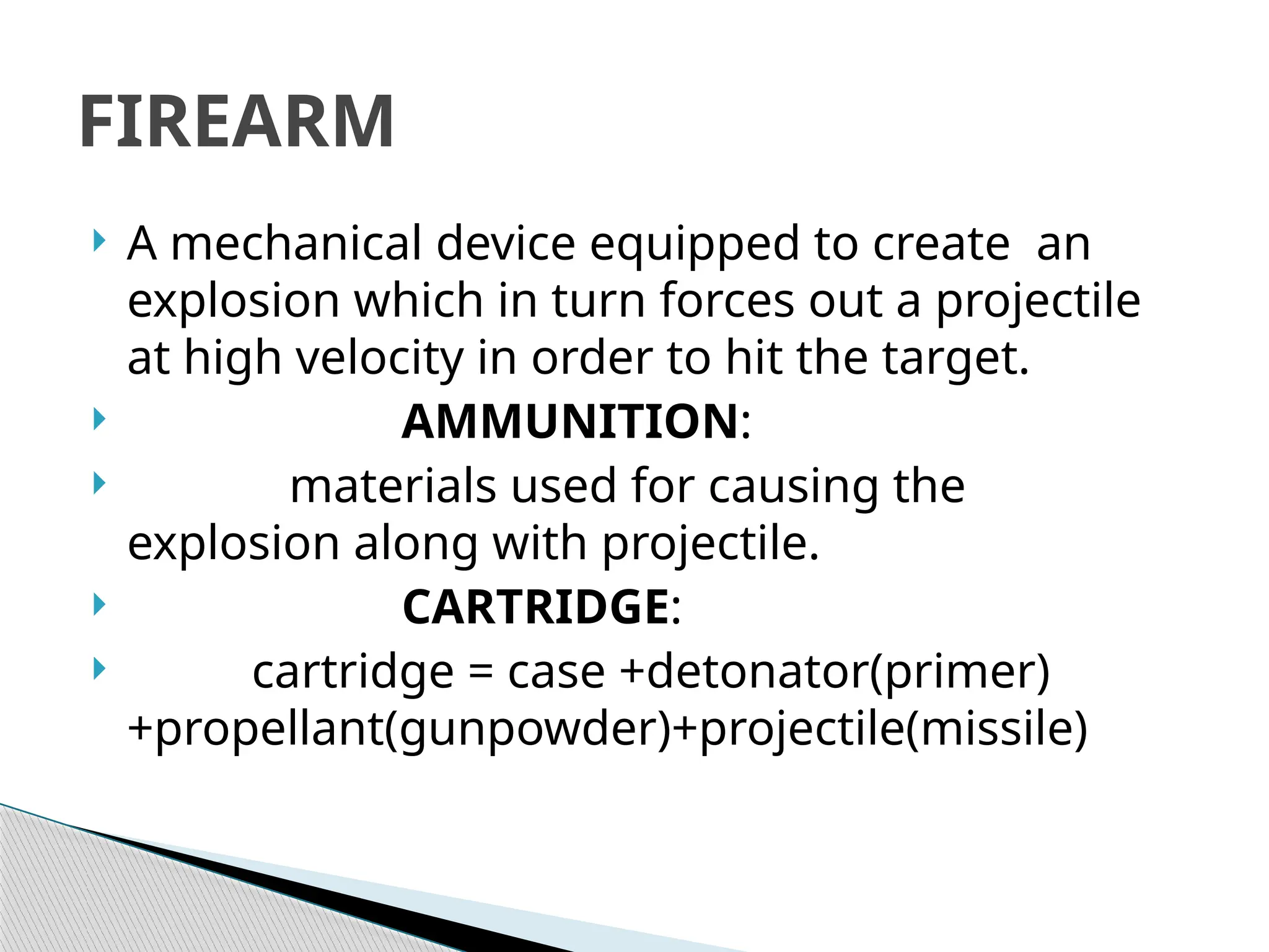 FIREARM INJURIES.pptx forensic medicine h | PPTX