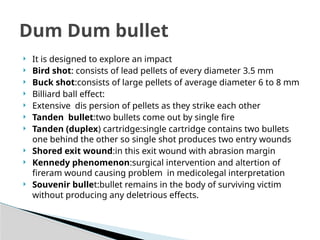 FIREARM INJURIES.pptx forensic medicine h | PPTX