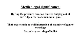 FIRE ARMS AND WOUND BALLISTICS- FORENSIC OVERVIEW | PPTX