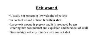 FIRE ARMS AND WOUND BALLISTICS- FORENSIC OVERVIEW | PPTX
