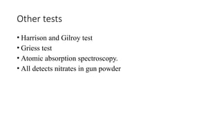 FIRE ARMS AND WOUND BALLISTICS- FORENSIC OVERVIEW | PPTX