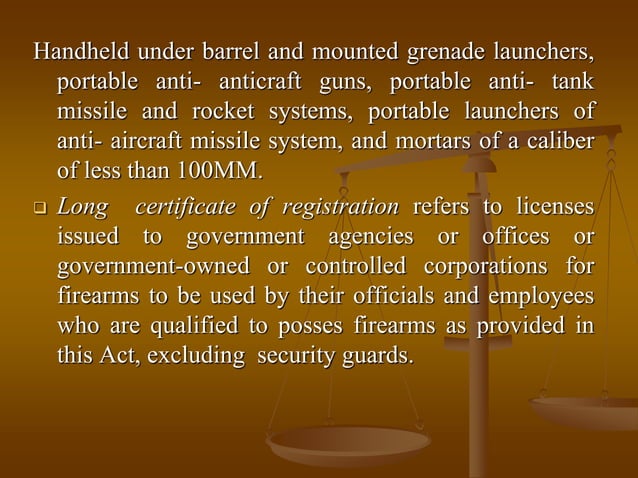 FIREARMS LAW.ppt