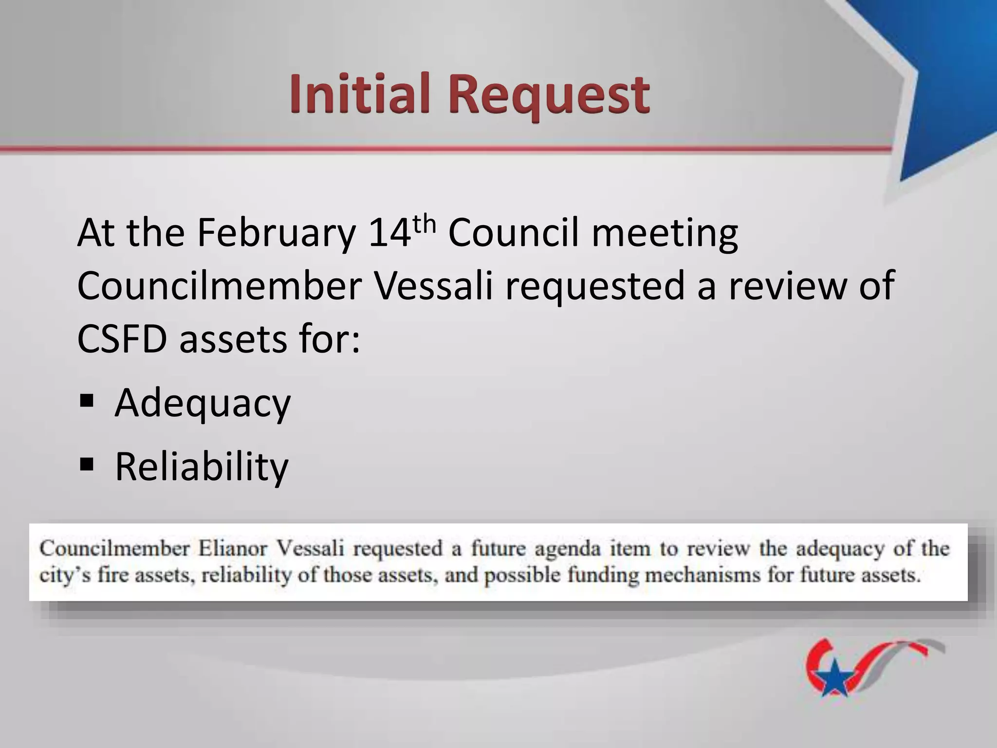 Fire Asset Adequacy and Reliability | PPTX