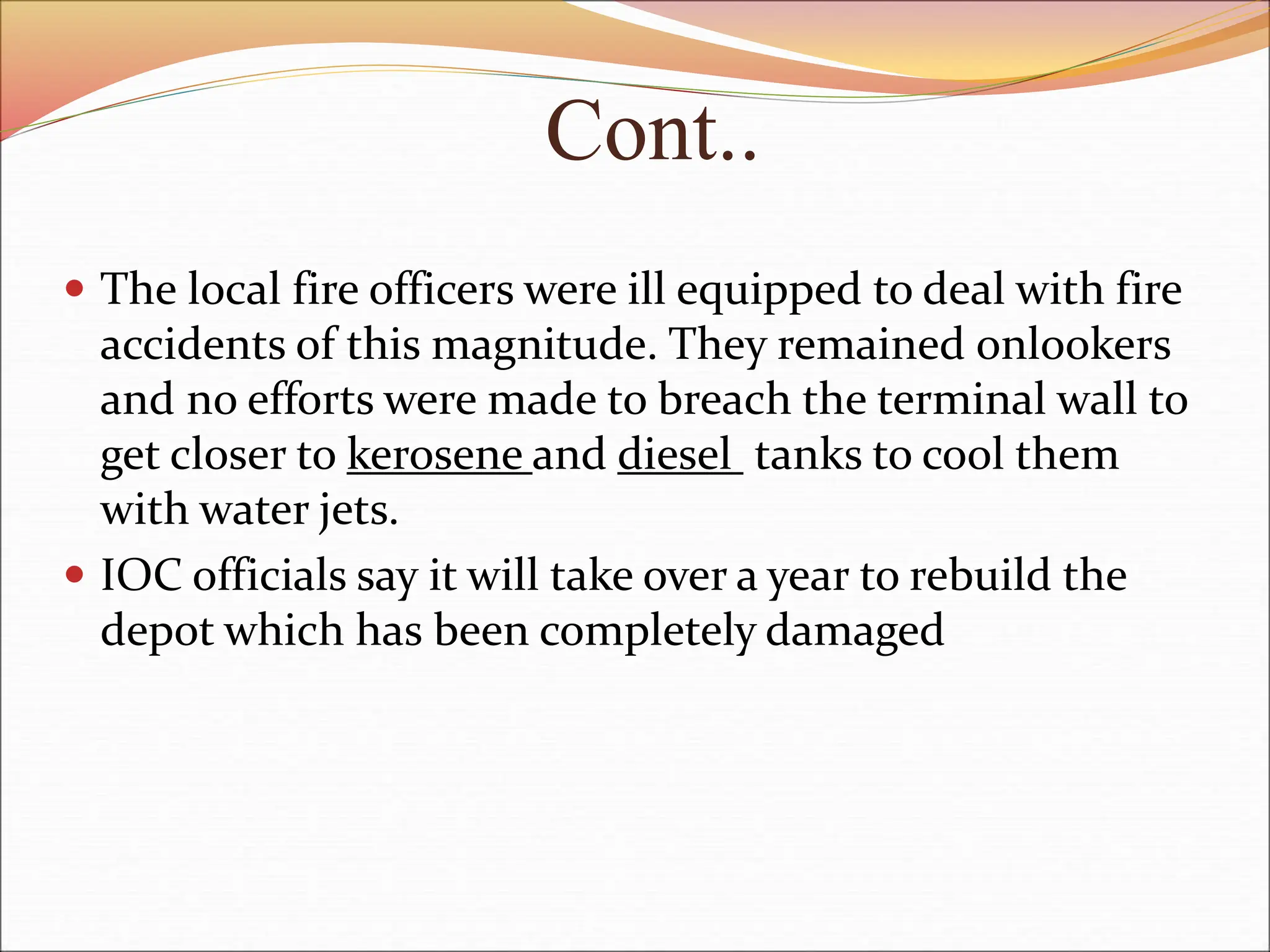 FIRE AT INDIAN OIL CORPORATION JAIPUR 2009.ppt