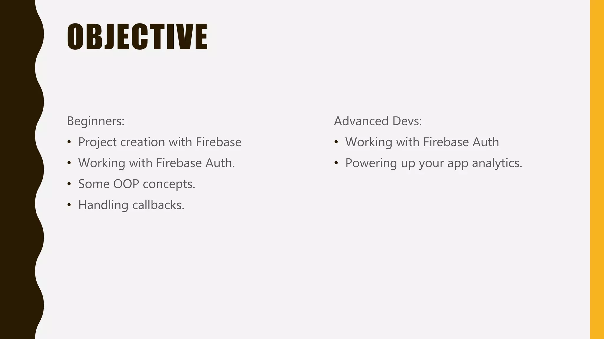 Firebase Authentication With Android Ppt