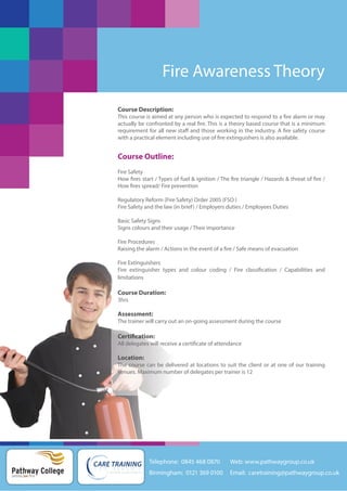 Fire Awareness Theory Training Course/Basic Fire Awareness/Fire ...
