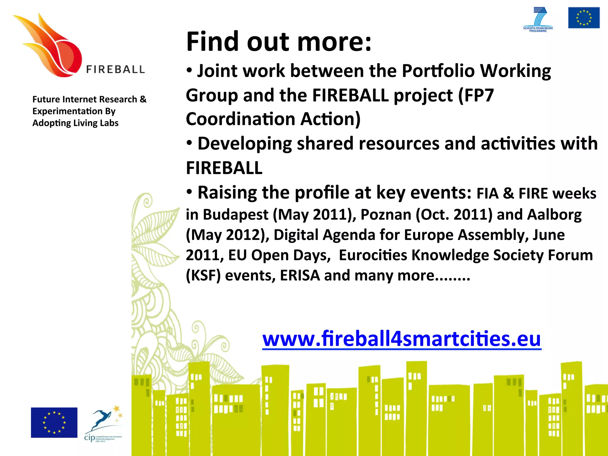 CIP Smart cities portfolio presentation Dave Carter, MDDA | PPT