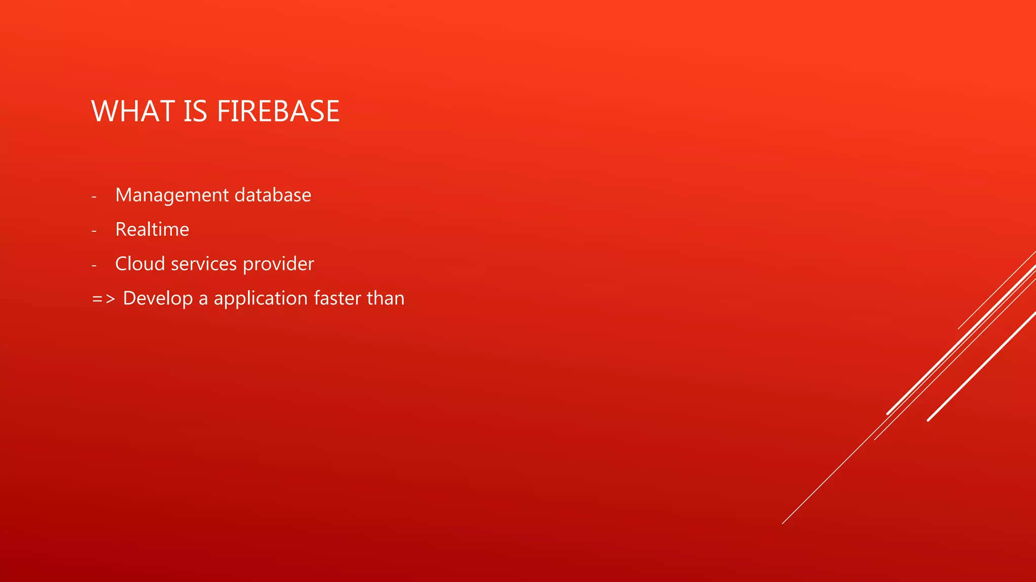 Firebase Introduce | PPTX