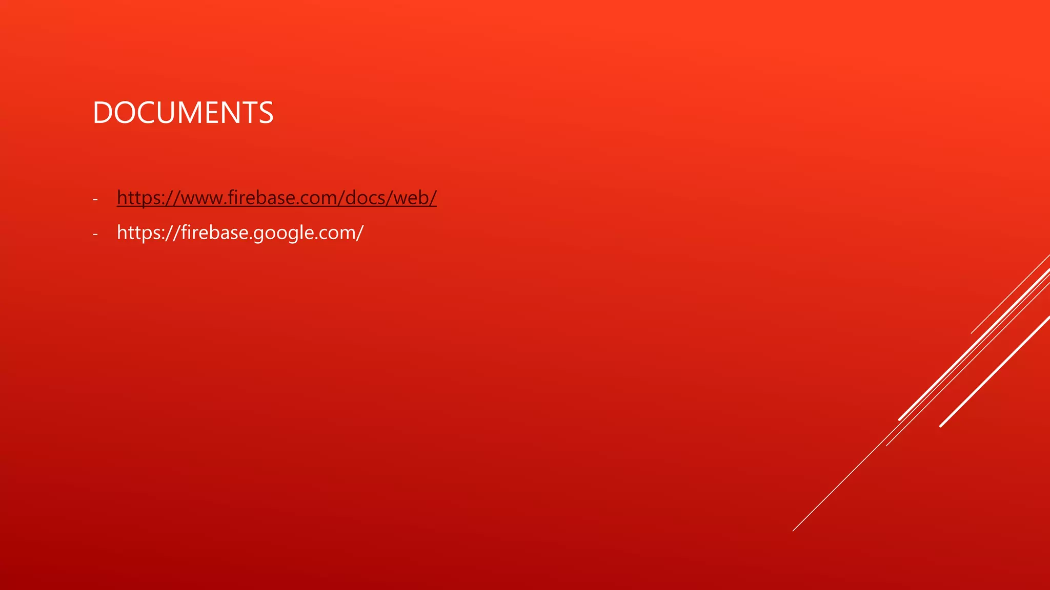 Firebase Introduce | PPTX