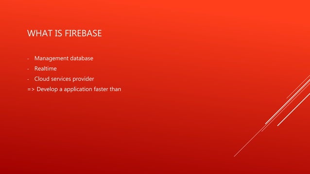 Firebase Introduce | PPTX