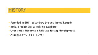 Introduction to Firebase | PPTX