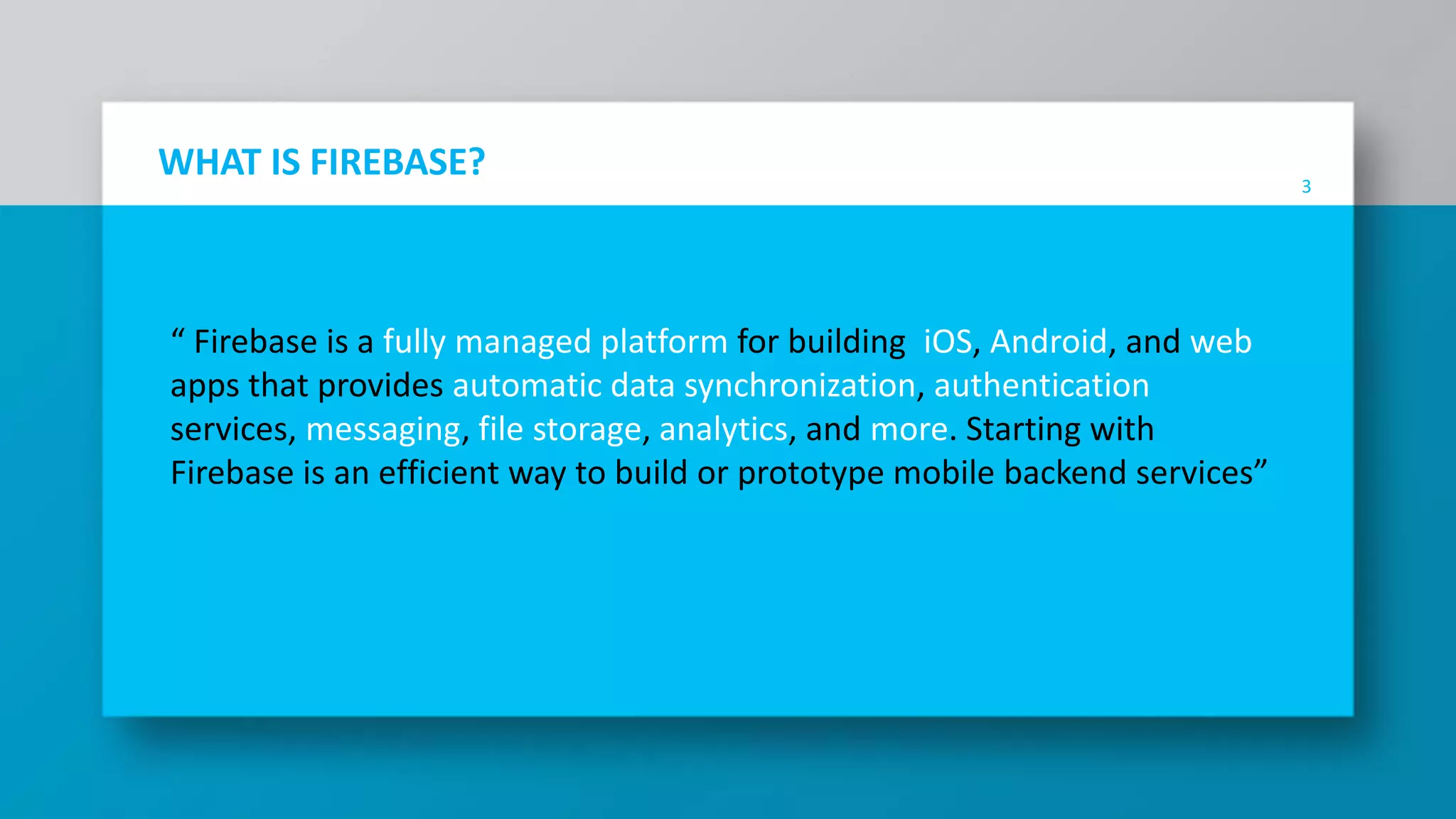 Firebase | PPTX