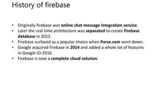 Getting started with Firebase | PDF | Web Development | Internet