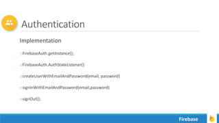 Google Firebase - Analytics, Remote Config, Authentication | PPT