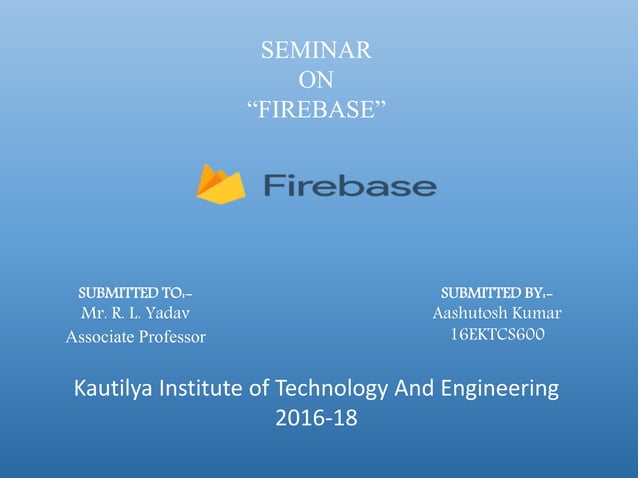 Firebase Overview | PPTX