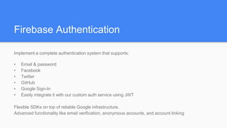 Firebase: the backend you don't need to develop | PPT