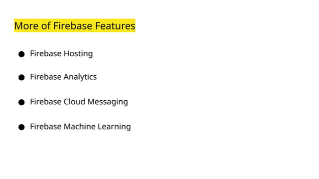Firebase 101 - Firebase Guide Zero to Hero | PPTX | Operating Systems | Computer Software and ...