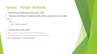 Firebase Authorization | PPTX | Databases | Computer Software and Applications