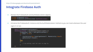 Firebase Auth Tutorial | PDF | Operating Systems | Computer Software and Applications