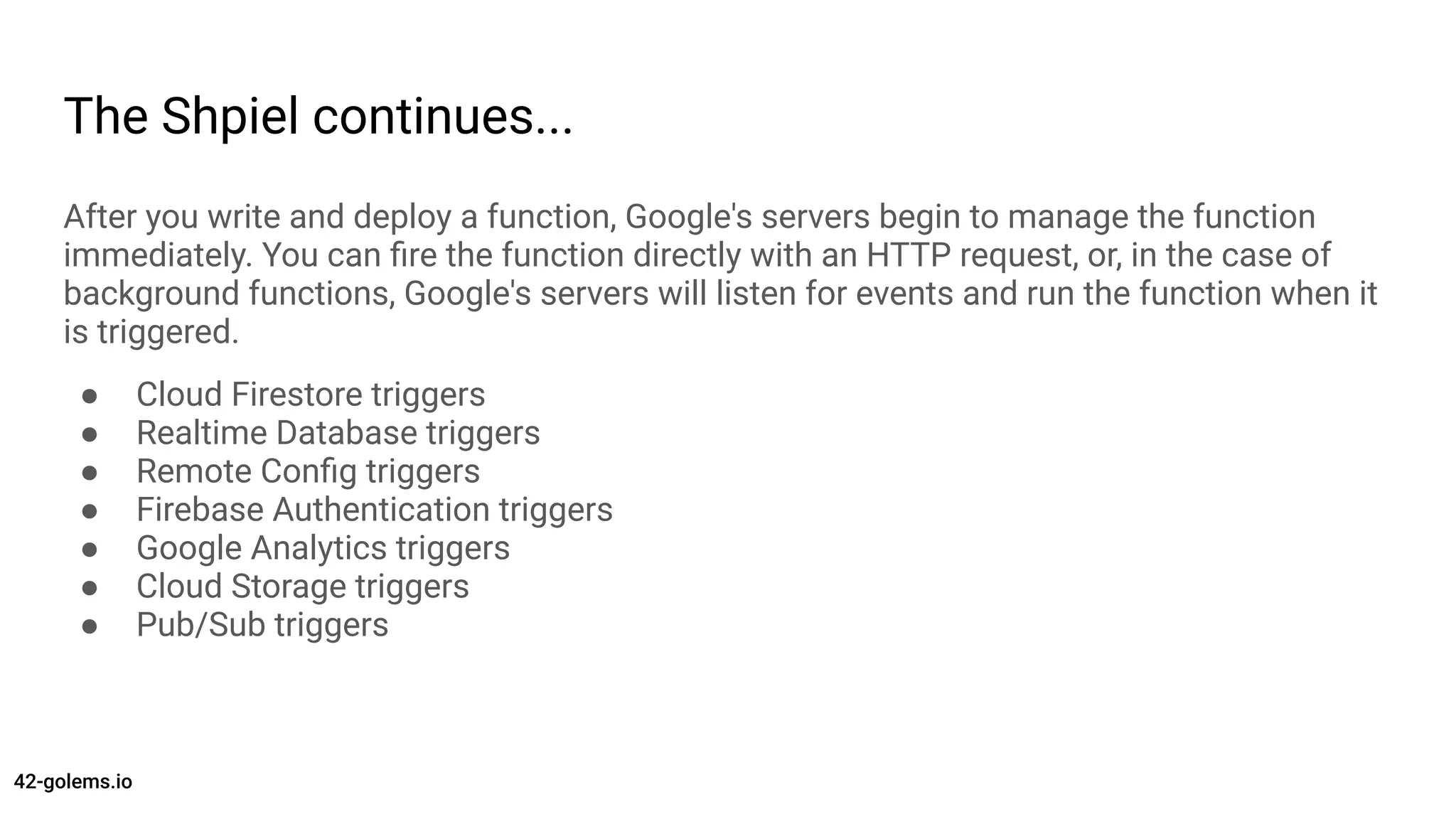 Firebase Cloud Functions V2 | PPT