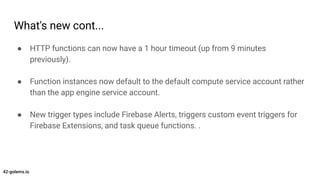 Firebase Cloud Functions V2 | PPT