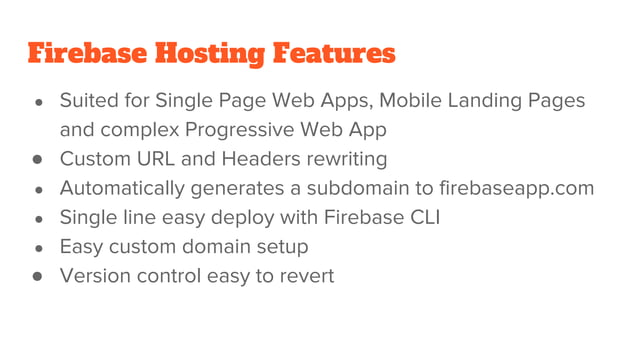 Firebase hosting | PPT