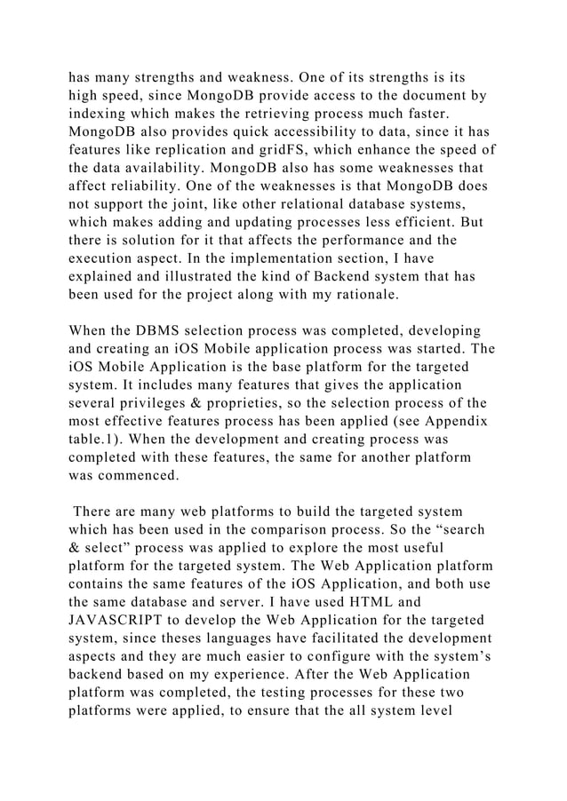 Firebase is a Real Time database system, that stores, synchroniz.docx ...