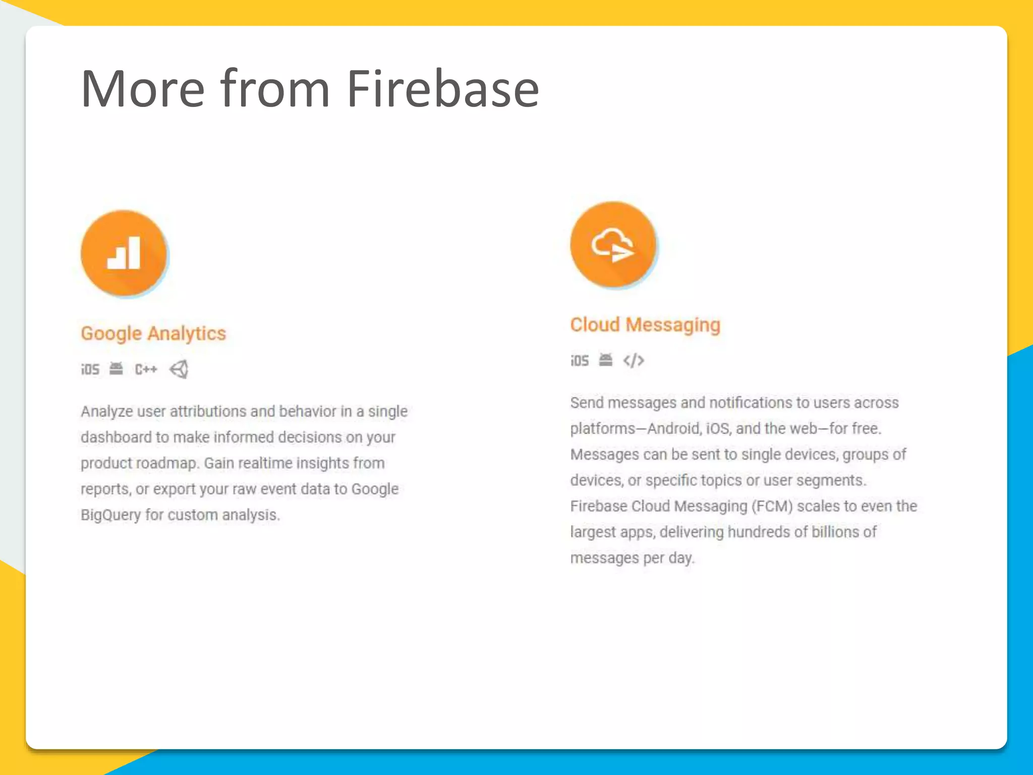 Firebase Introduction | PPTX | Technology Industry | Industries