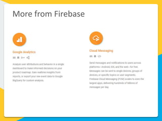 Firebase Introduction | PPTX | Technology Industry | Industries