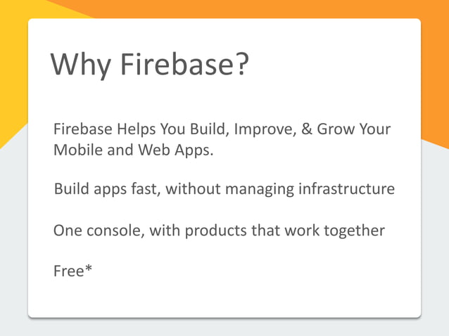 Firebase Introduction | PPTX | Technology Industry | Industries