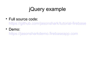 Firebase presentation | PPT