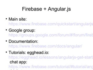 Firebase presentation | PPT