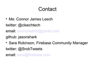 Firebase presentation | PPT