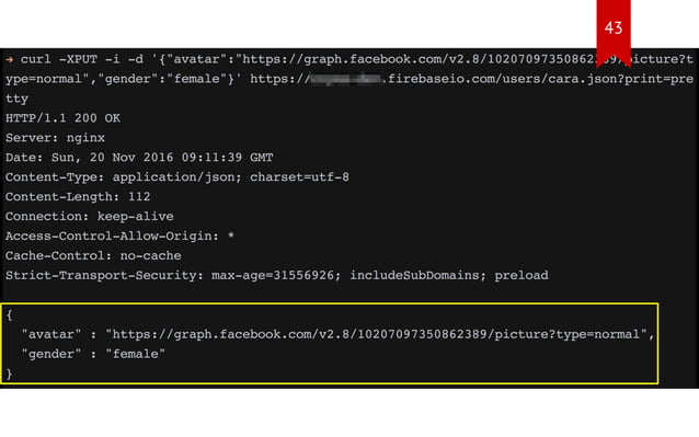 API Survey #2 - Firebase realtime database | PPT